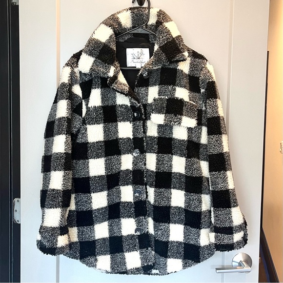 Sundance | Jackets & Coats | Sundance Plaid Winter Jacket In Black And ...